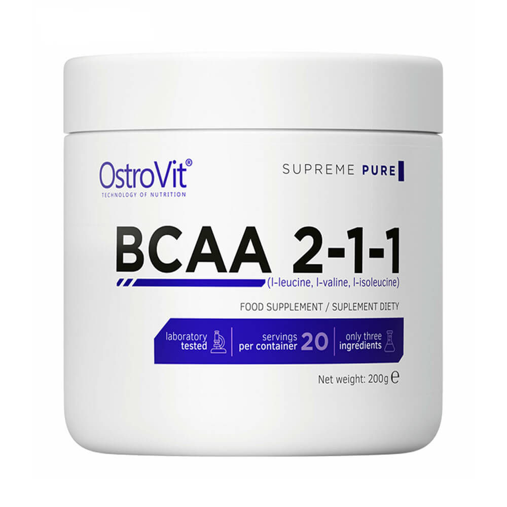 BCAA 2-1-1, 200g, pudra, Ostrovit, Aminoacizi cu catena ramificata - Nutriland – Nutriland®