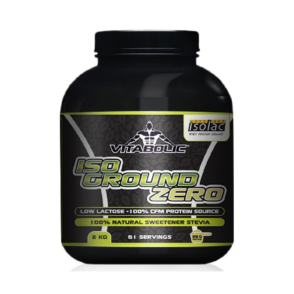 Isolac Iso Ground Zero CFM, pudra, 2kg, Vitabolic, Izolat proteic din zer - Nutriland – Nutriland™