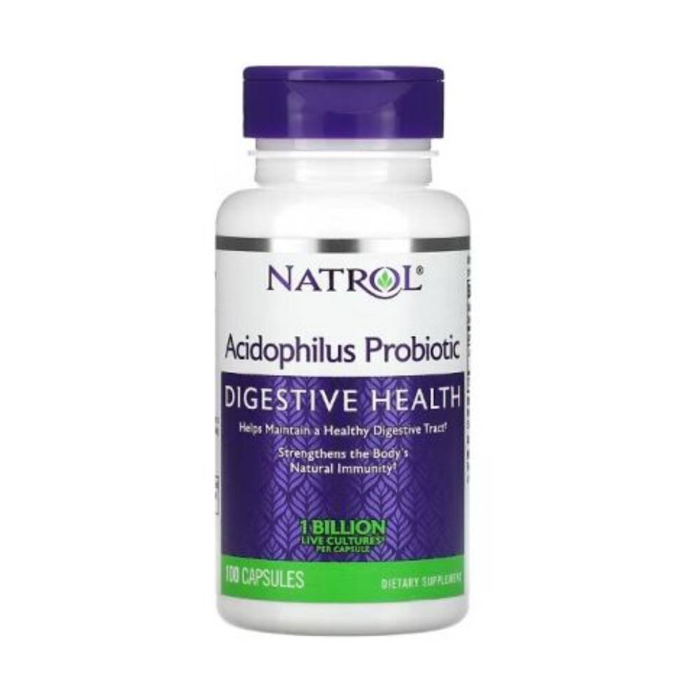 Probiotic Acidophilus 100 capsule, Natrol, Supliment alimentar pentru ...