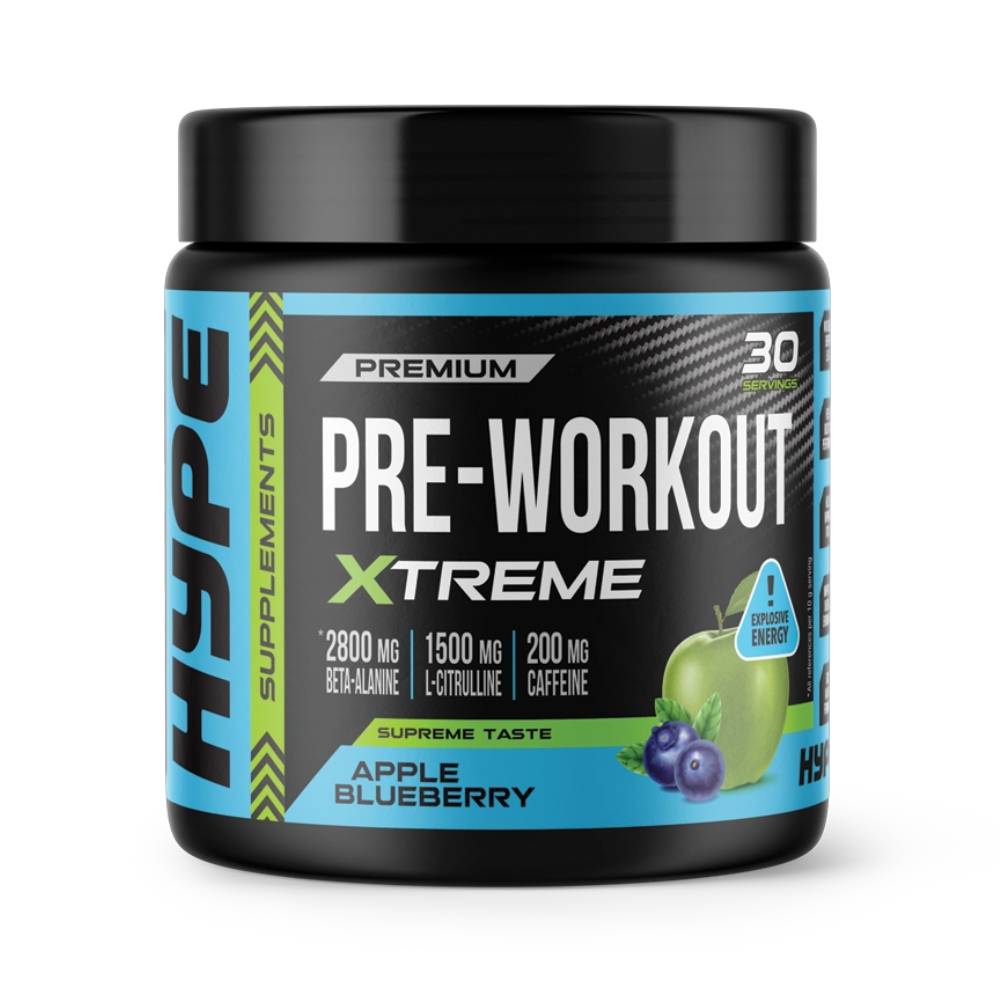 Premium Pre-Workout pudra, 300g, Hype Supplements, Supliment alimentar ...