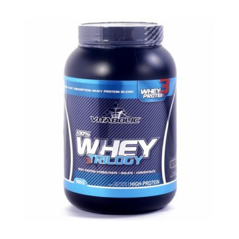 100% Whey Trilogy, pudra, 900g, Vitabolic, Blend de proteine pentru ...