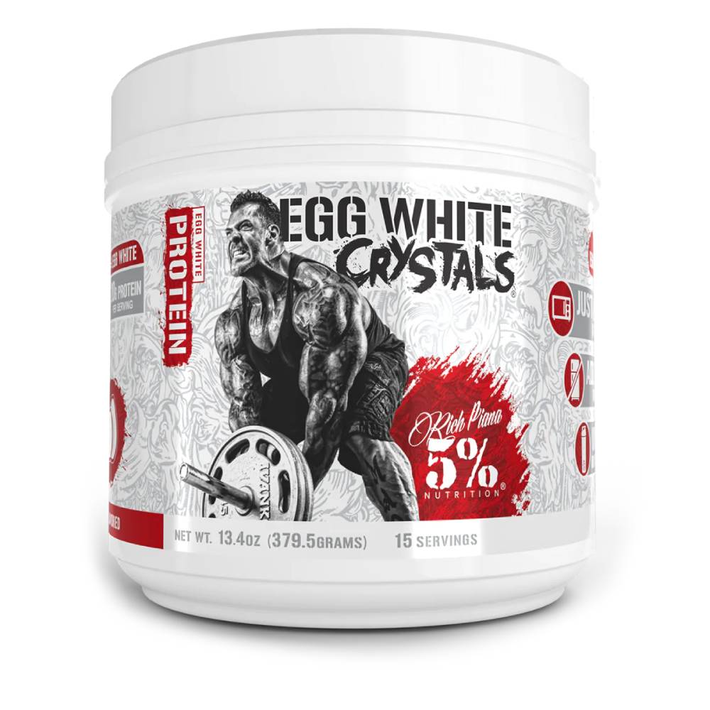 Egg White Crystals, pudra, 379g, 5% Rich Piana, Pudra proteica din ...