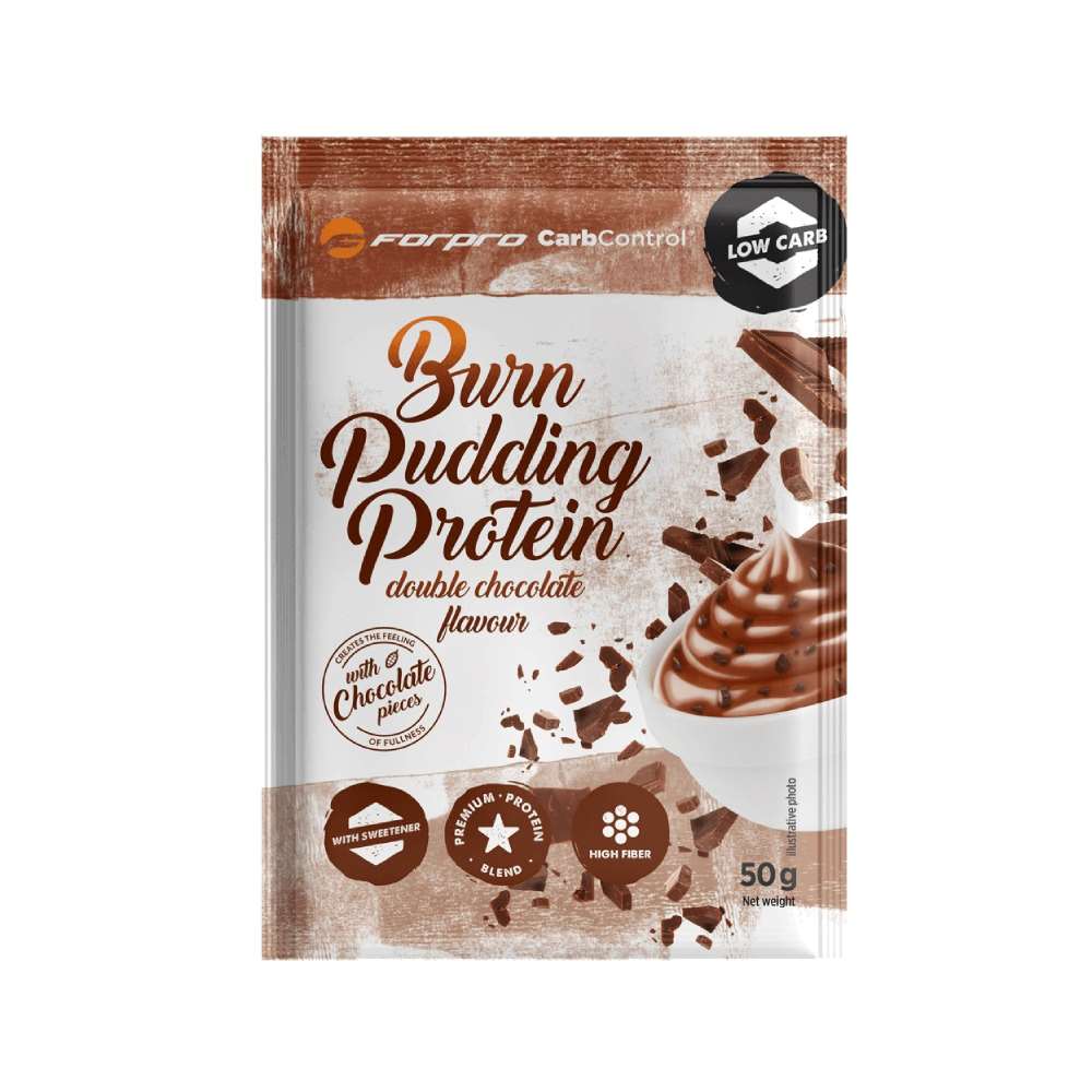 Burn Pudding Protein, Budinca proteica 50g, ForPro, Adaos de fibre ...
