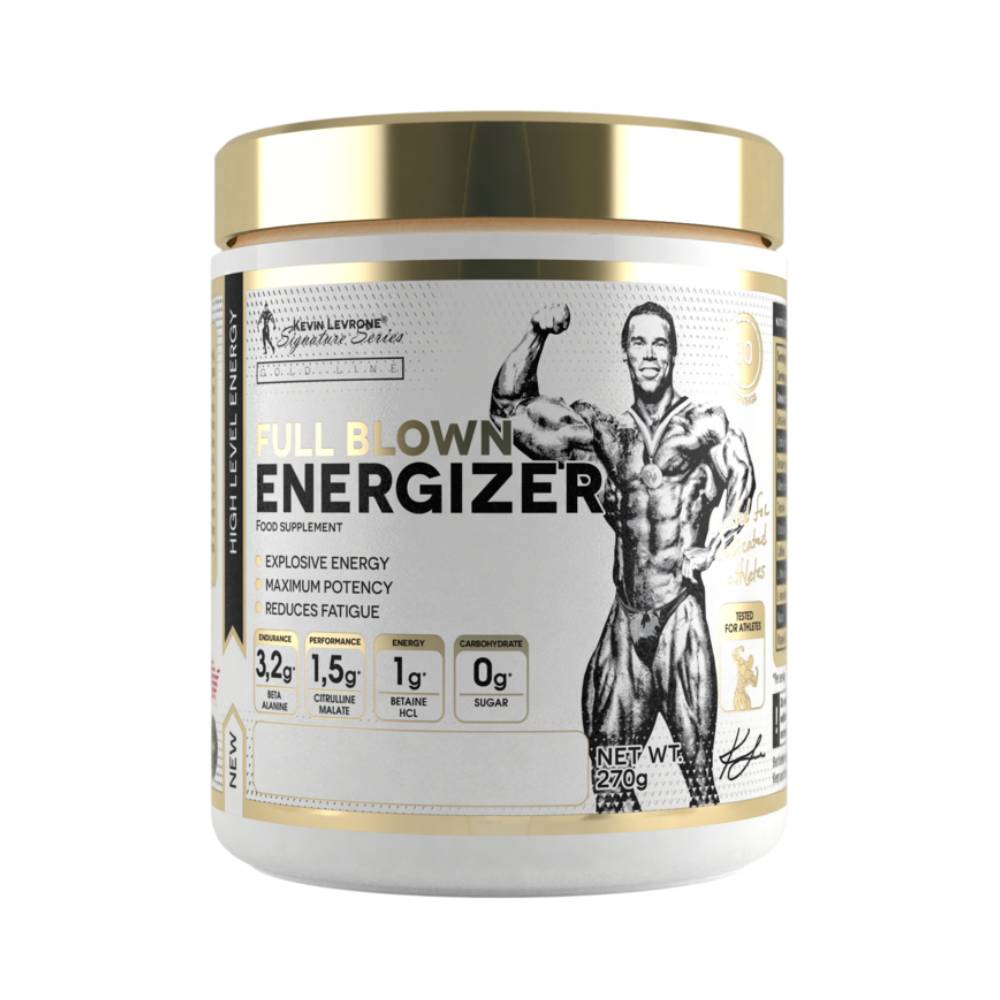 Full Blown Energizer pudra, 270g, Kevin Levrone, Pre-workout cu cofeina ...