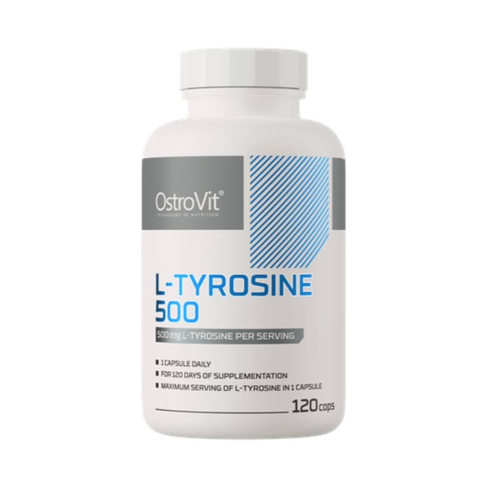 L-tirozina 500mg, 120 capsule, Ostrovit, Supliment alimentar pentru ...