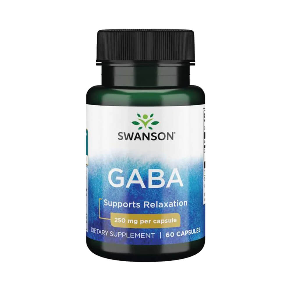 GABA 250mg, 60 capsule, Swanson, Supliment alimentar antistres ...
